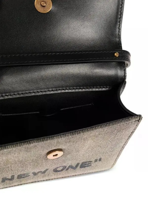 Off-White Baby Jitney Tote Bag With Logo Plaque