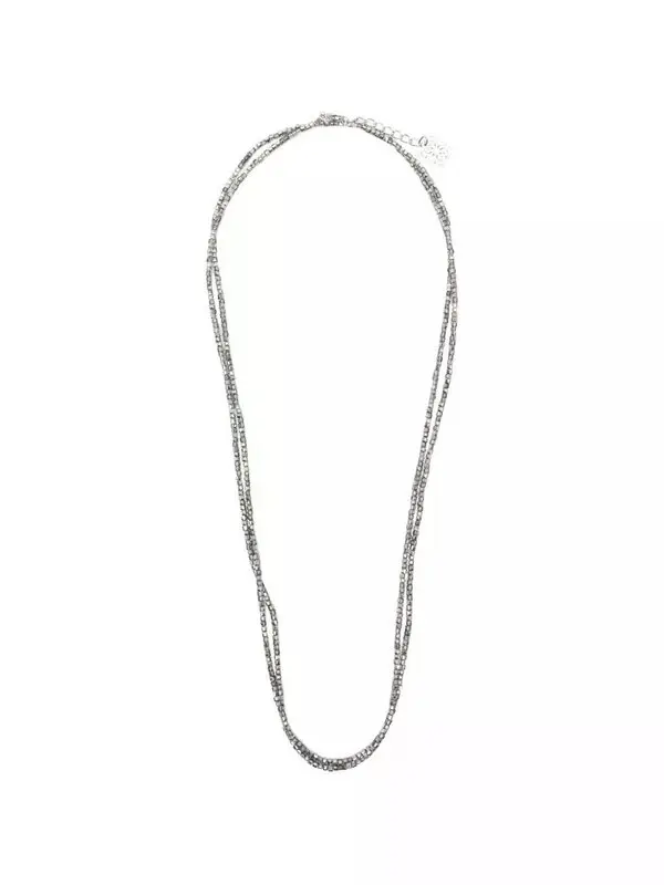 PANICALE Layered Chain Necklace - Grey
