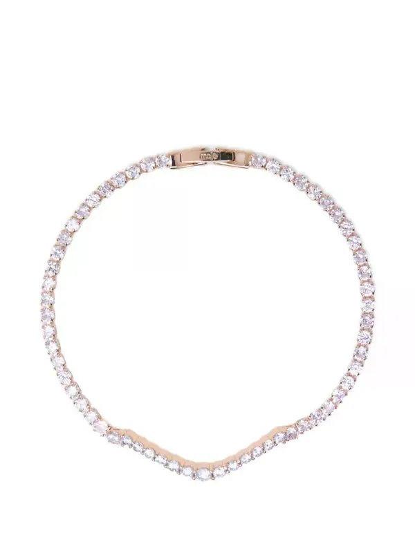 Maje Crystal-embellished Tennis Bracelet - Gold