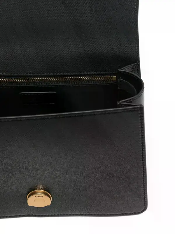 Pinko Love One Logo-plaque Tote - Black