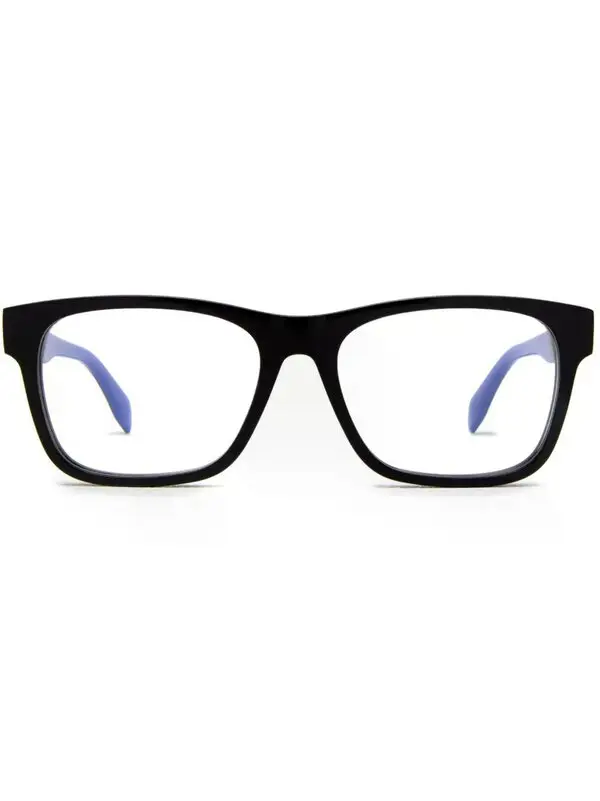 Alexander McQueen Rectangle-frame Glasses - Black