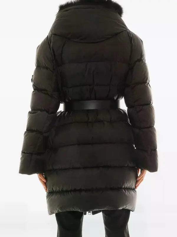 Ermanno Scervino Textured-trim Belted Coat