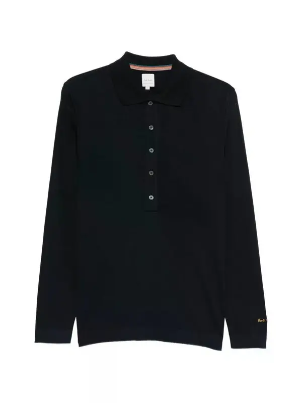 Paul Smith Long-sleeve Buttoned Polo T-shirt