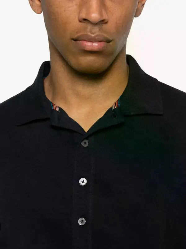 Paul Smith Long-sleeve Buttoned Polo T-shirt