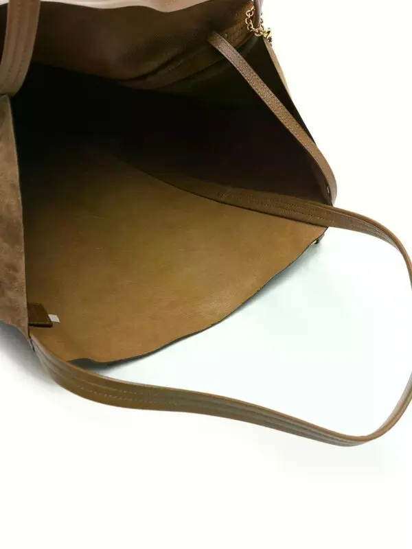 Chloé Large Spin Leather Tote Bag - Brown