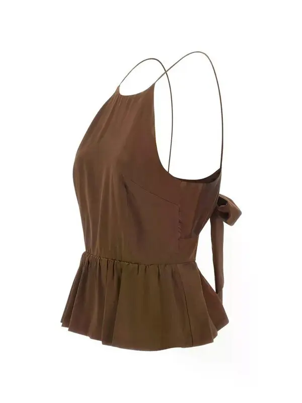 THE GARMENT Halterneck Peplum Top
