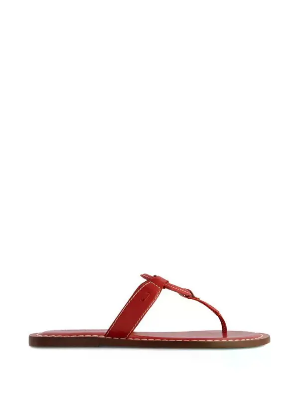 Bernardo Matrix Ring-detail Sandals - Red