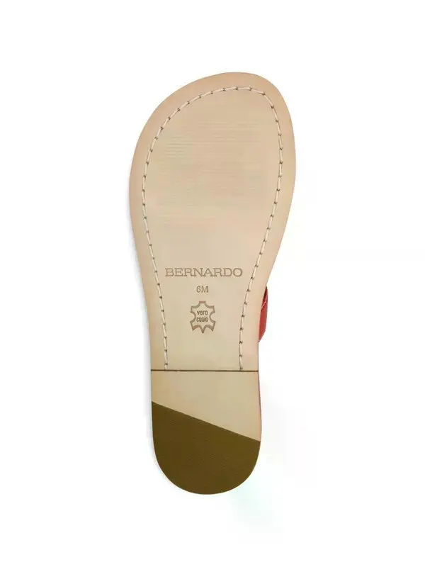Bernardo Matrix Ring-detail Sandals - Red