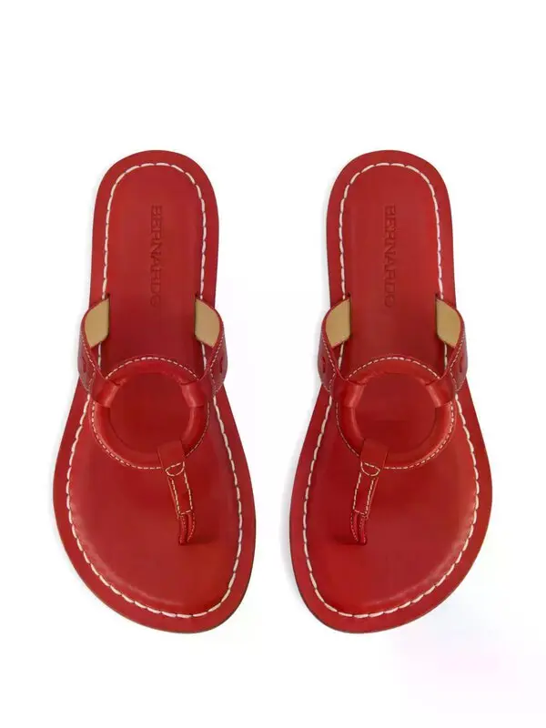 Bernardo Matrix Ring-detail Sandals - Red