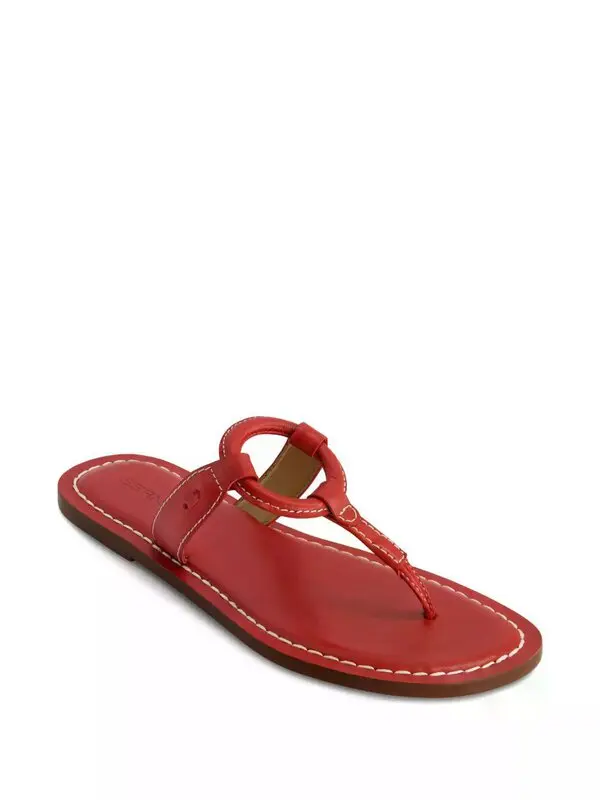 Bernardo Matrix Ring-detail Sandals - Red