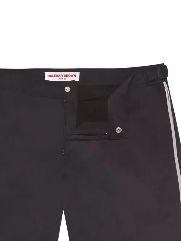 Orlebar Brown Bulldog Stripe-detail Swim Shorts - Grey