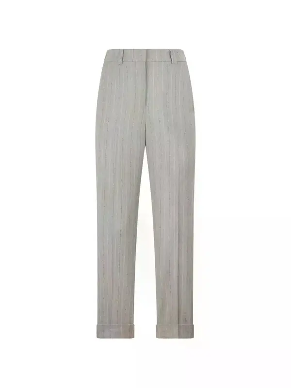Peserico Pinstriped Trousers - Grey