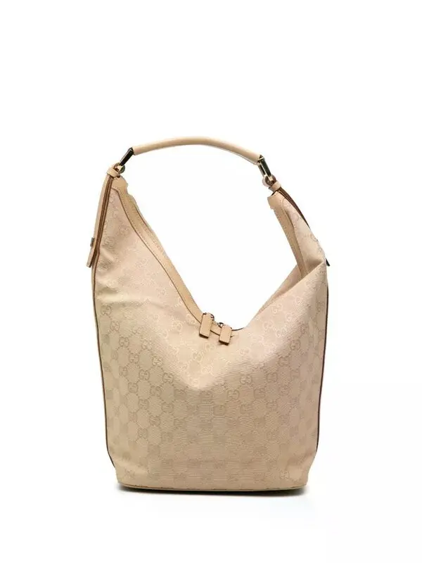 Gucci 2000-2015 Gg Canvas Half Moon Hobo Bag - Brown