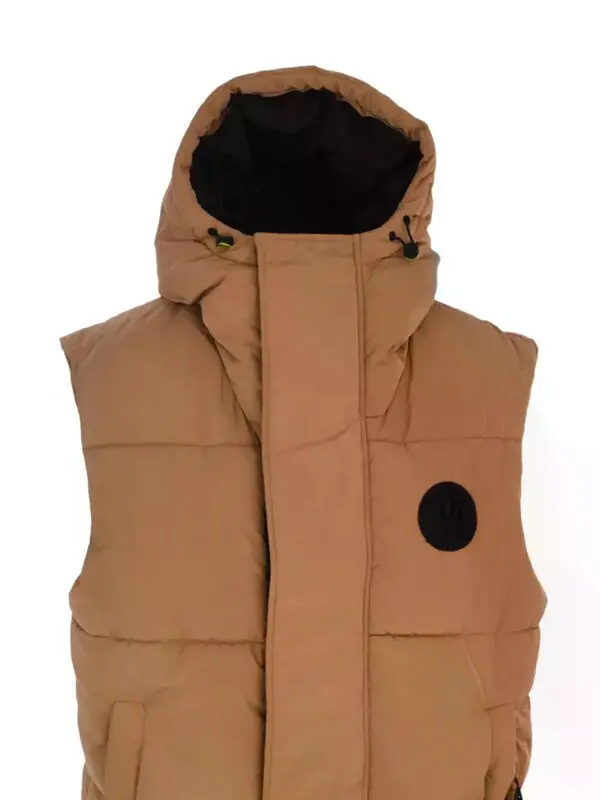 BARROW Hooded Puffer Gilet - Neutrals