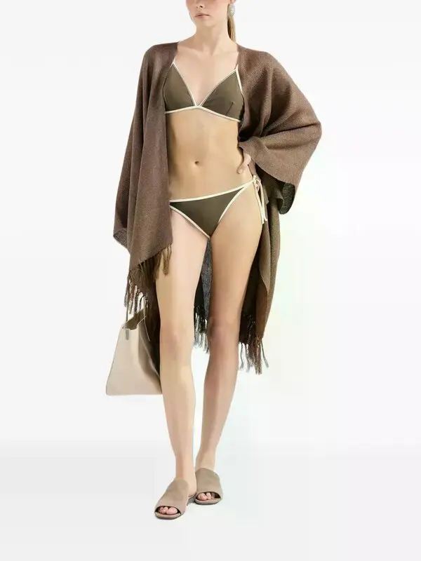 Brunello Cucinelli Self-tie Bikini Bottoms - Green