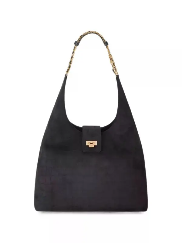 Elisabetta Franchi Embossed Chain Shoulder Bag