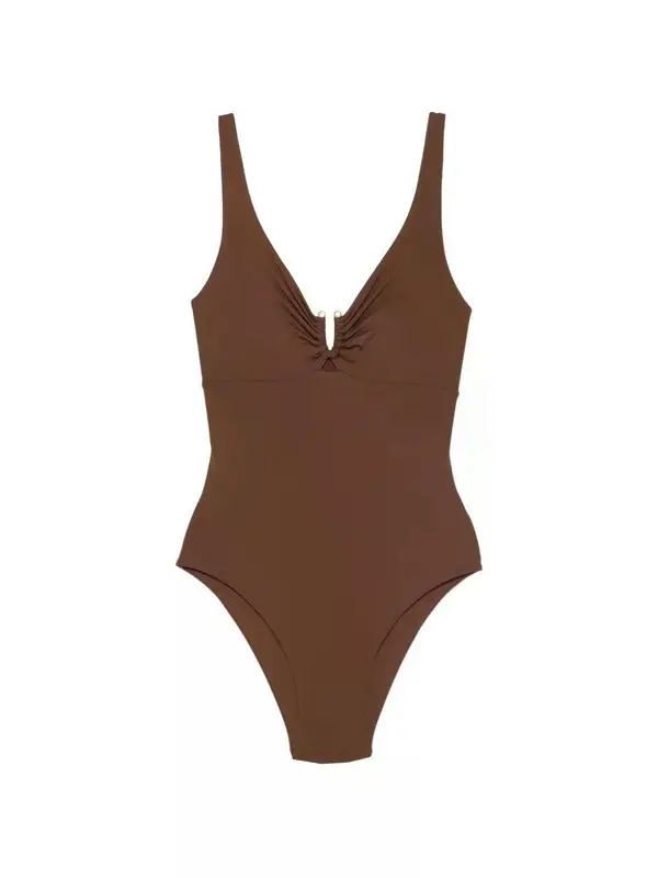 FISICO Appliqué Detail Swimsuit - Brown