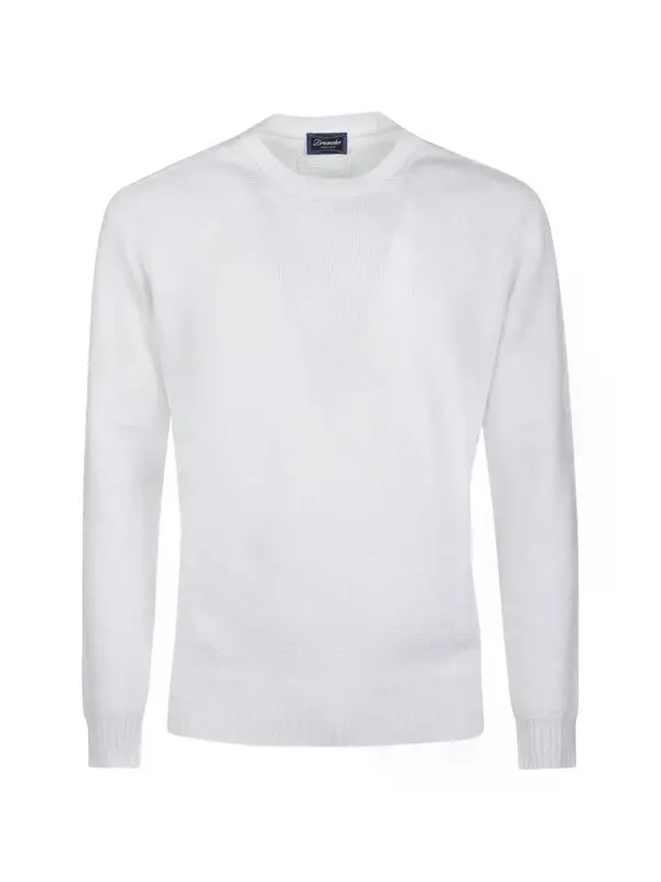 DRUMOHR Crew-neck Knitted Sweater - White