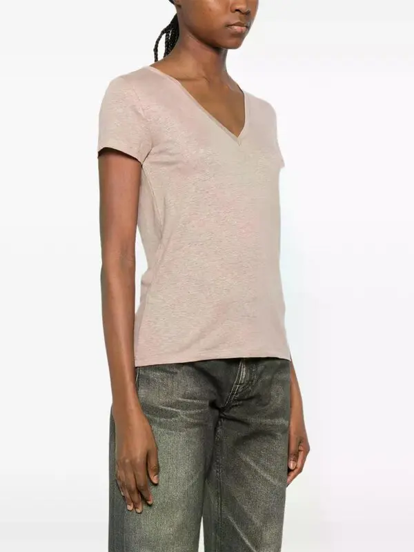 Majestic Filatures V-neck Short-sleeve T-shirt - Neutrals