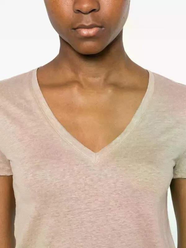 Majestic Filatures V-neck Short-sleeve T-shirt - Neutrals