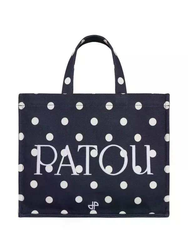 PATOU Logo-print Tote Bag - Blue