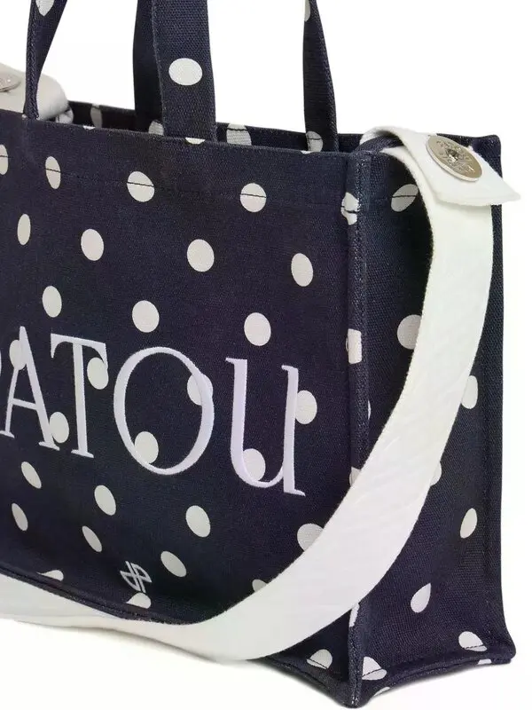 PATOU Logo-print Tote Bag - Blue