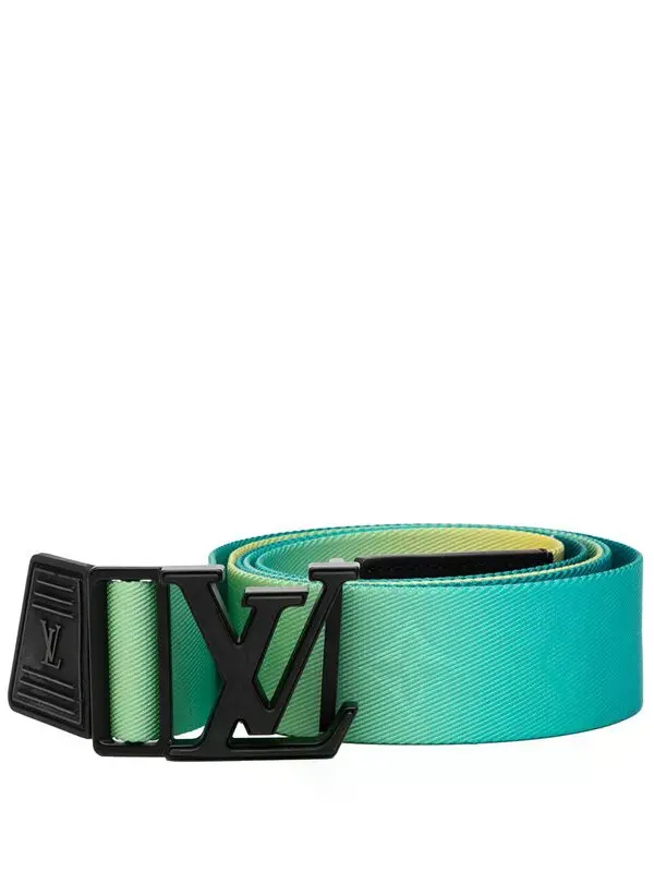 LOUIS VUITTON 2022 Nylon Initiales Webbing Belt - Green
