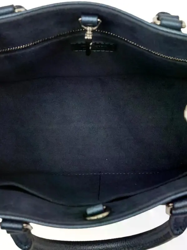 LOUIS VUITTON 2021-2025 Metallic Monogram Giant Empreinte Onthego Pm Satchel - Blue