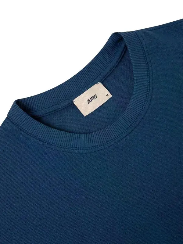AUTRY Logo-embroidered T-shirt - Blue