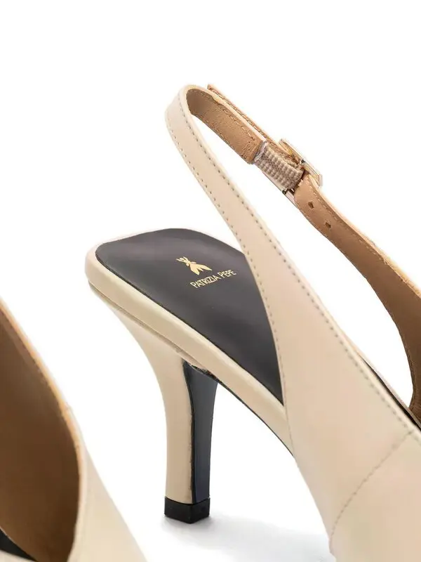 Patrizia Pepe Leather Slingback Sandals