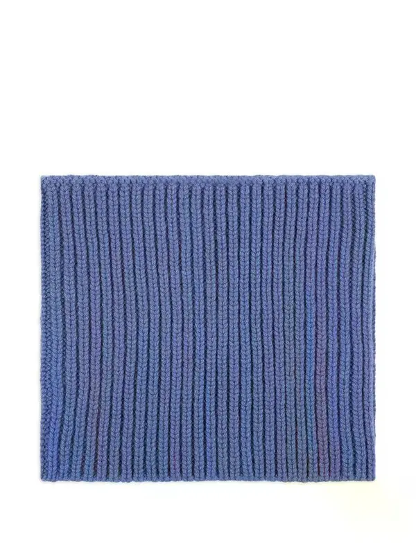 Eric Bompard Ribbed Scarf - Blue