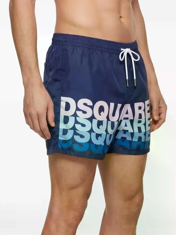 Dsquared2 Logo-print Swim Shorts - Blue