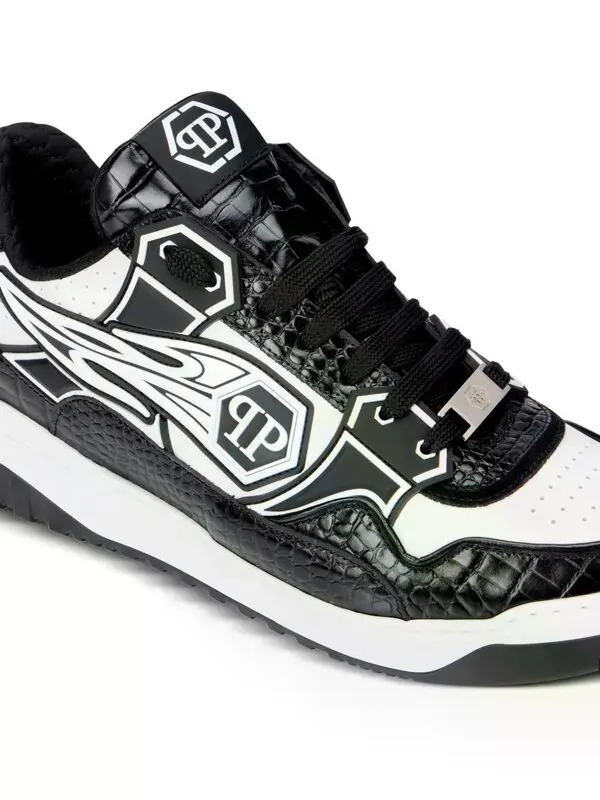 Philipp Plein Moonwalker Logo Detail Lace-up Sneakers