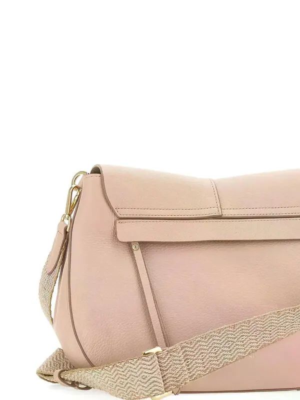 GIANNI CHIARINI Helena Small Leather Shoulder Bag - Pink