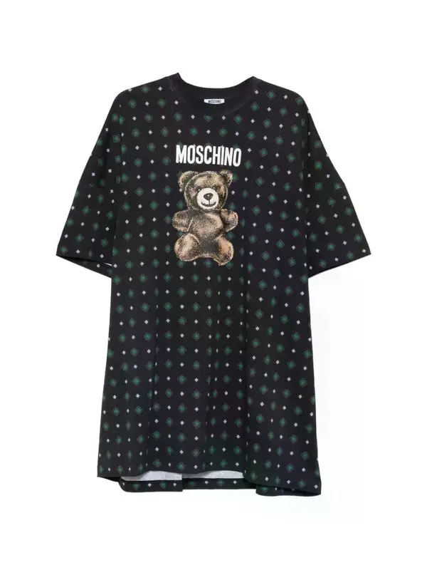 Moschino Bear-print Mini Dress