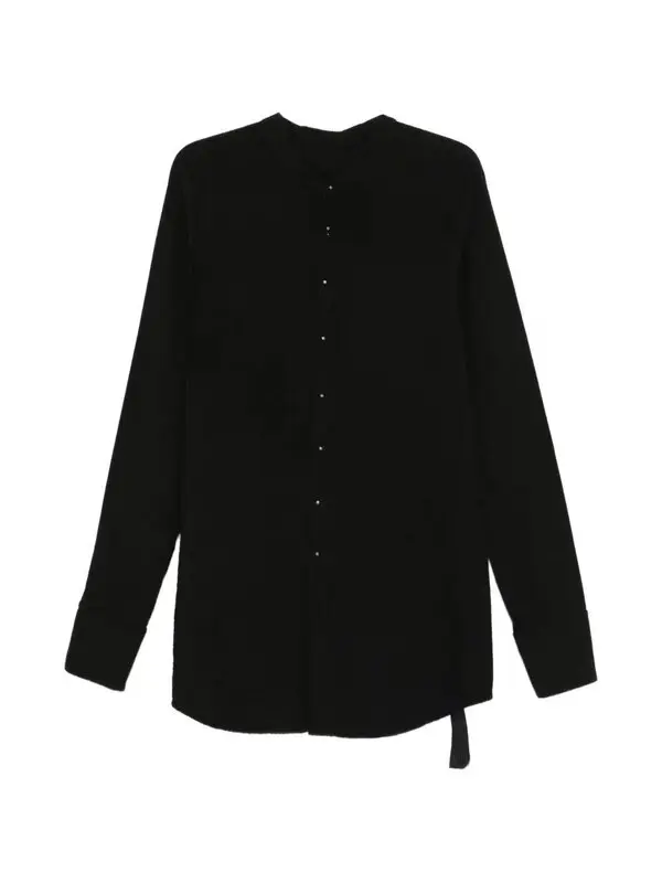 ISAAC SELLAM EXPERIENCE Button Trim Shirt - Black