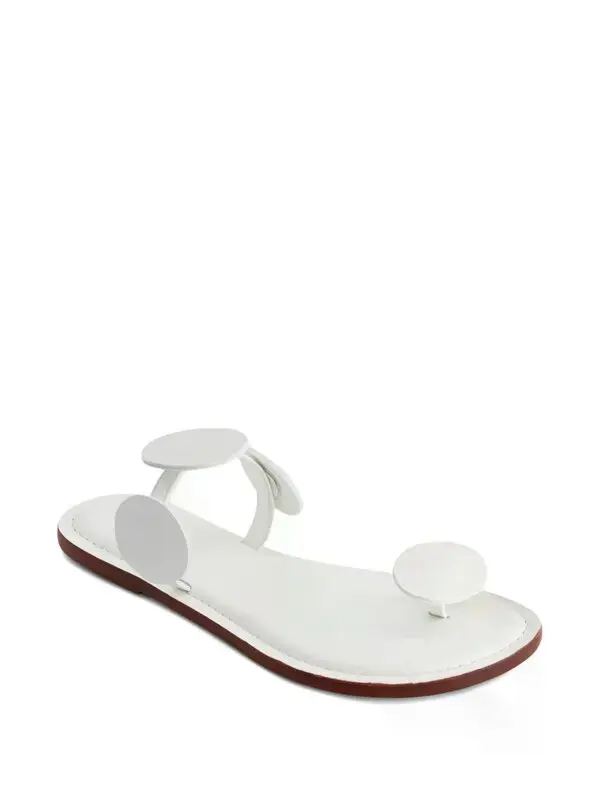 Bernardo Ring-detail Sandals - White