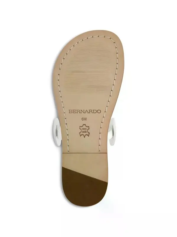 Bernardo Ring-detail Sandals - White