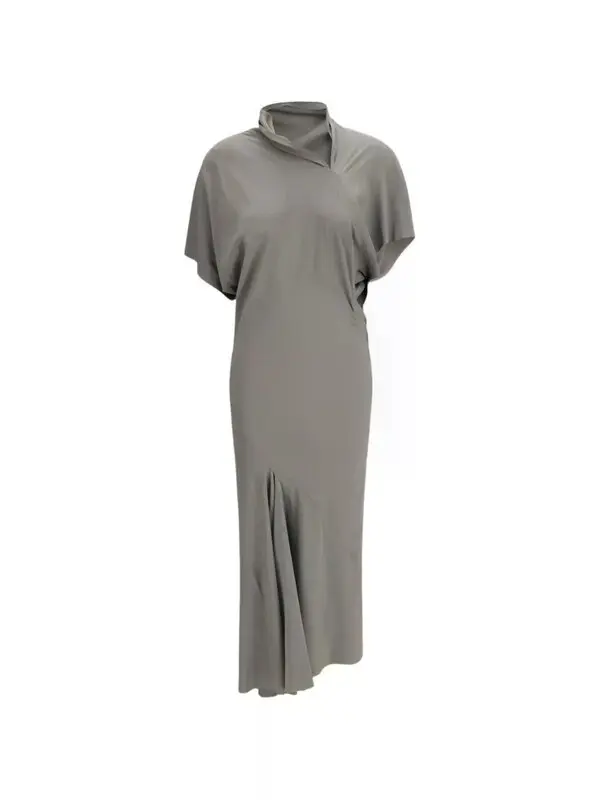 Rick Owens Draped Midi Dress - Grey