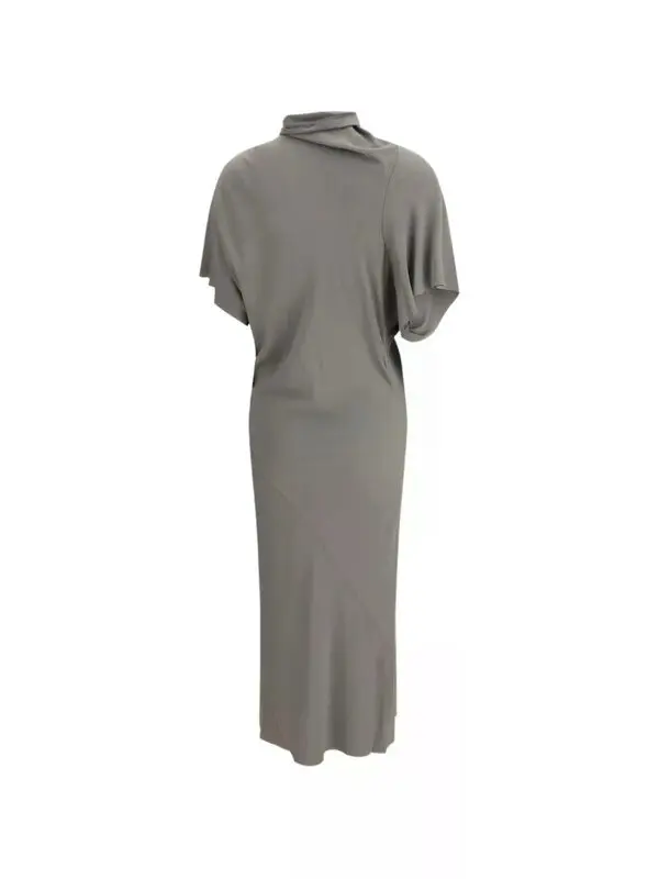 Rick Owens Draped Midi Dress - Grey