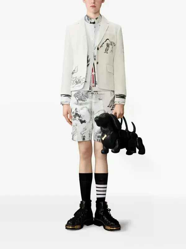 Thom Browne Embroidered Canvas Jacket