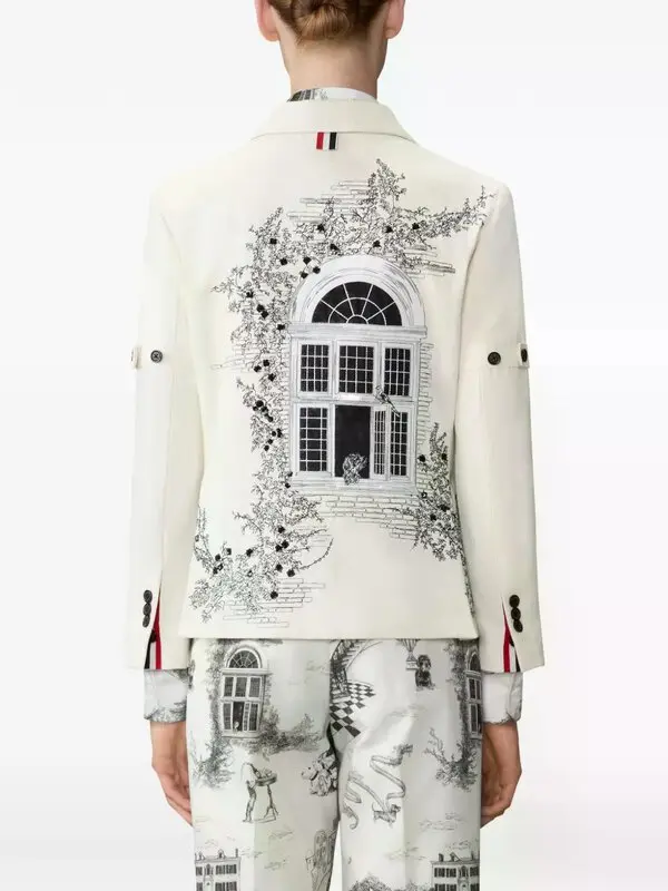Thom Browne Embroidered Canvas Jacket