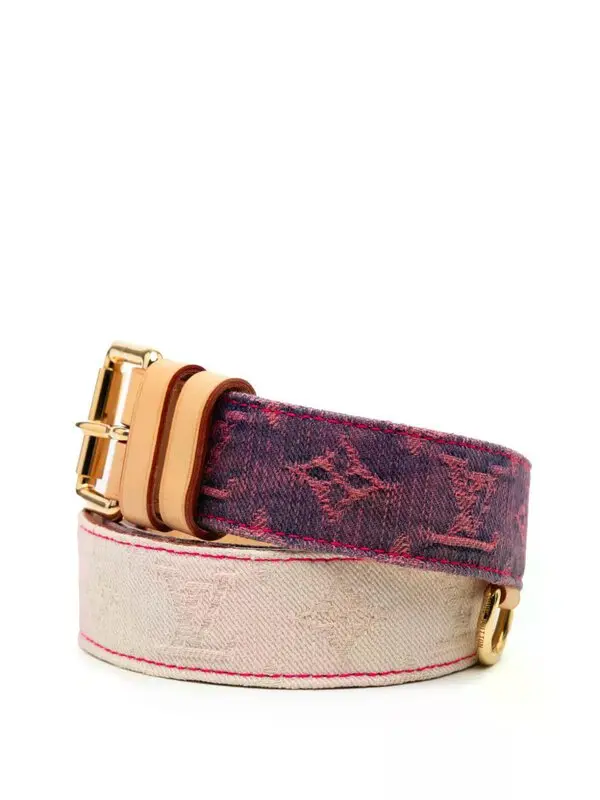 LOUIS VUITTON 2010 Monogram Denim Belt