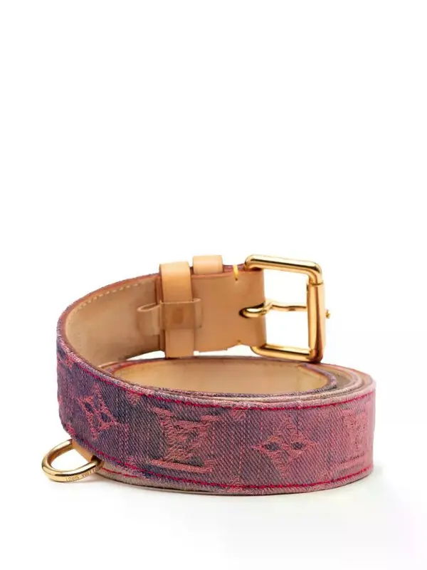 LOUIS VUITTON 2010 Monogram Denim Belt