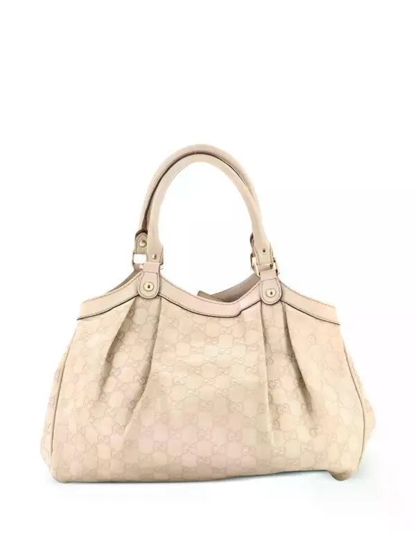 Gucci Sukey Sima Leather Medium Tote Bag - Neutrals