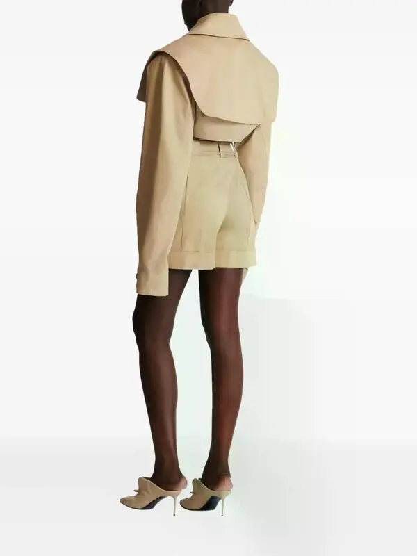 Balmain Belted-waist Shorts - Neutrals
