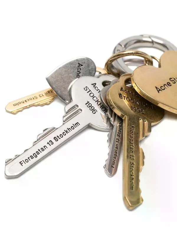 Acne Studios Heart Key Keyring