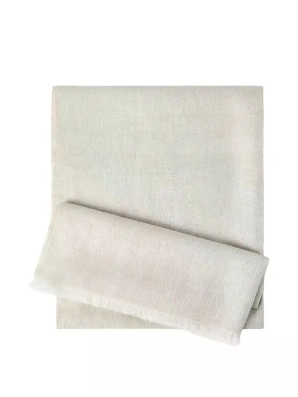 Brunello Cucinelli Sparkling Linen Scarf - Neutrals
