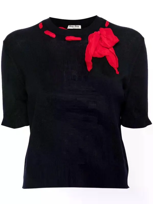 Miu Miu 2000s Ribbon-detail Top