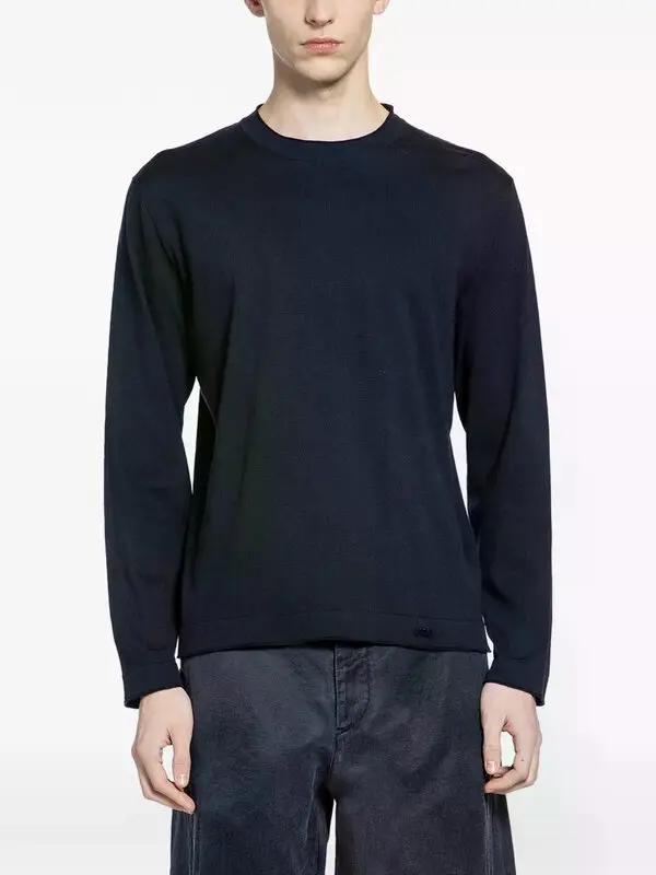 MASSIMO OSTI STUDIO Crew Neck Knit - Black